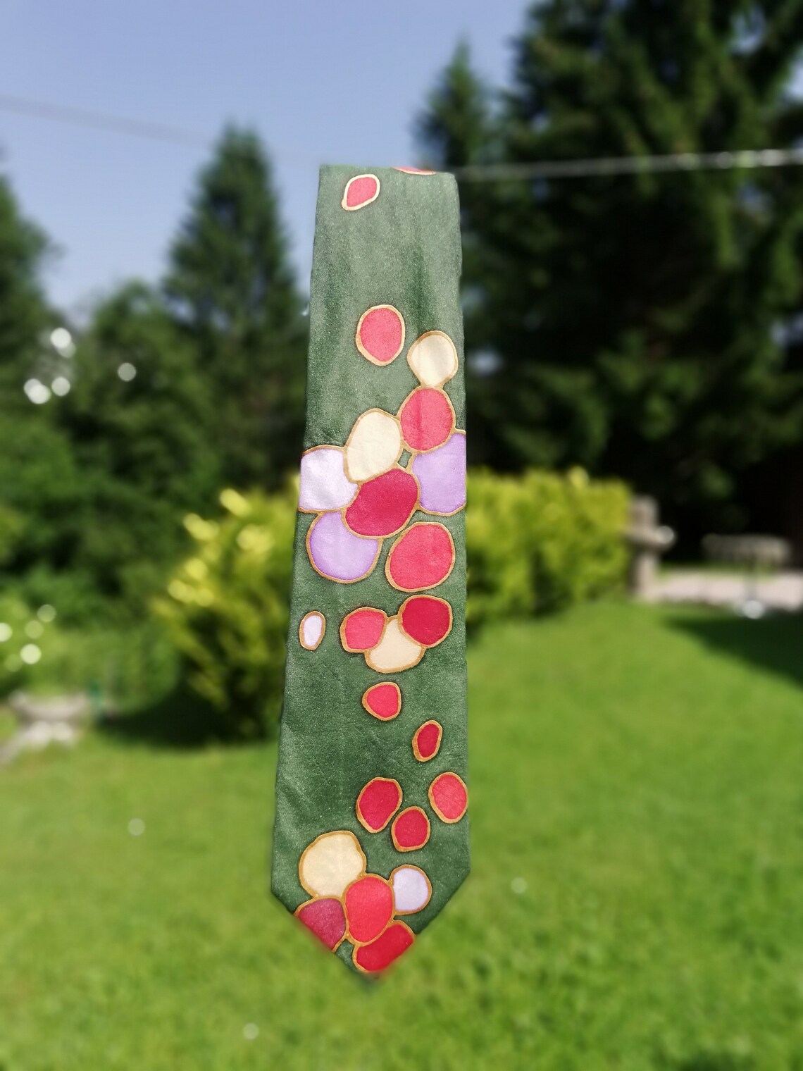 Funky Tie for a Boy, Unusual Style for Boys,unique Hand-painted Silk ...