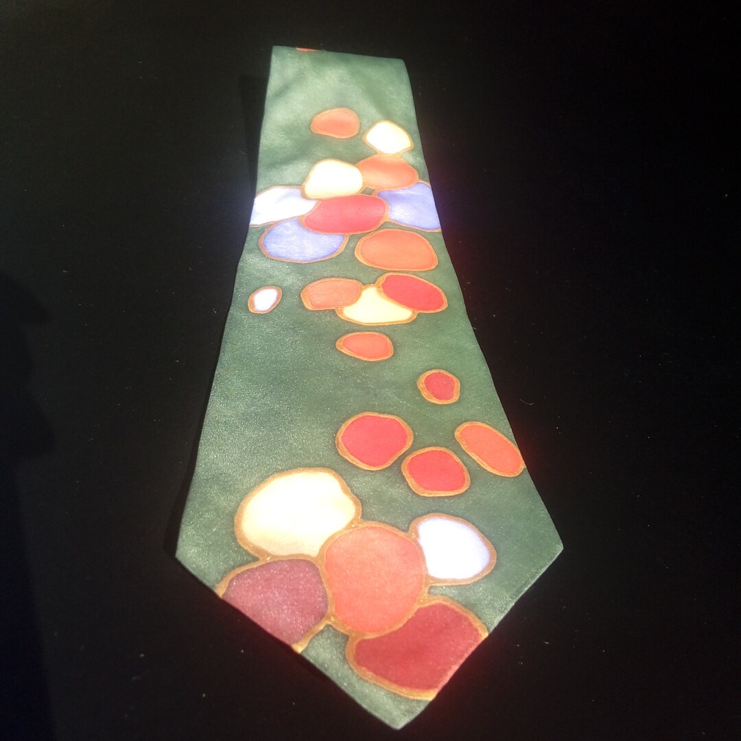 Funky Tie for a Boy, Unusual Style for Boys,unique Hand-painted Silk ...
