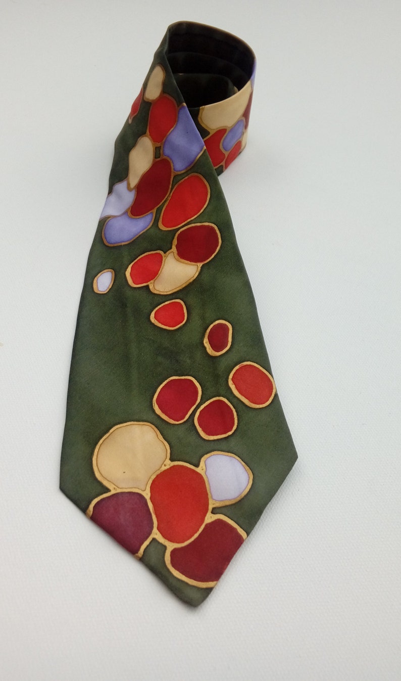 Funky Tie for a Boy, Unusual Style for Boys,unique Hand-painted Silk ...