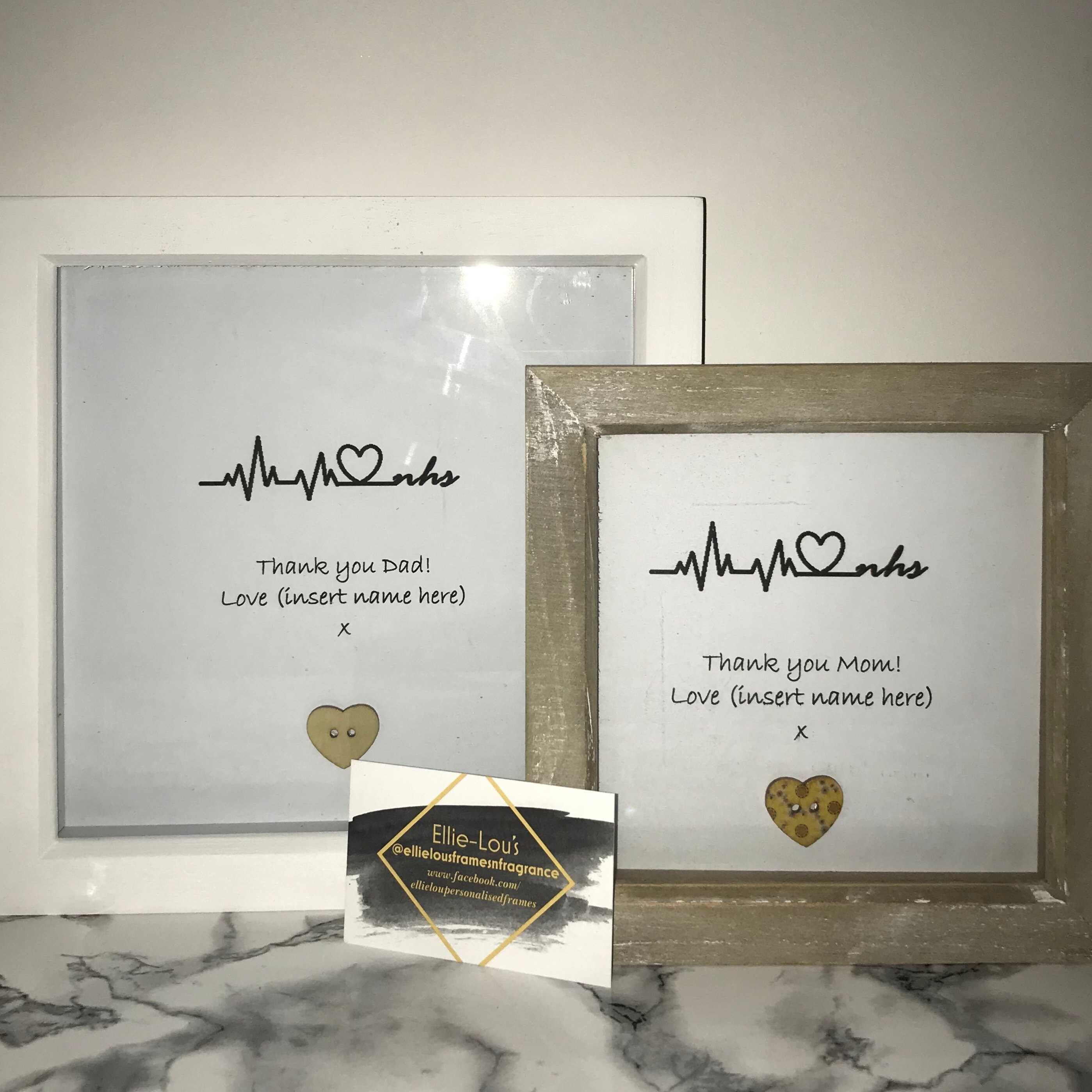 Personalised Key Worker & NHS Frames - Etsy