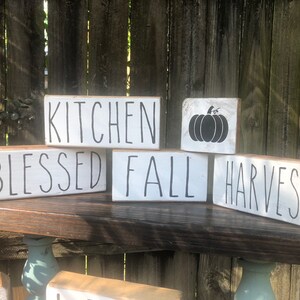 Rae Dunn Inspired Farmhouse Wood Blocks, Farmhouse Decor, Stacking ...