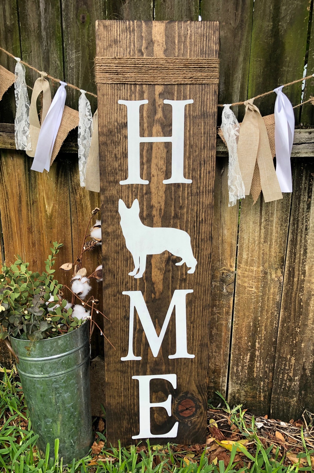 Home Porch Sign, German Shepherd, Dog Porch Sign, Outdoor - Etsy