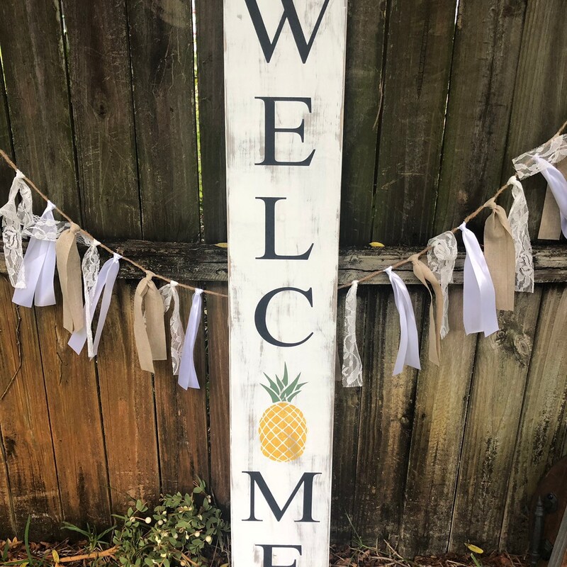 Pineapple Welcome Sign - Etsy