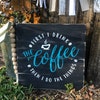 Coffee Bar Sign, Large Sign, Coffee Decor, Round Sign, Farmhouse - Etsy