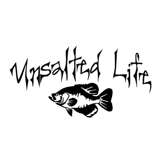 Unsalted Life Crappie Vinyl Decal Special Project | Etsy