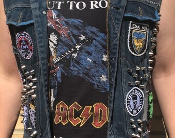Punk vest | Etsy