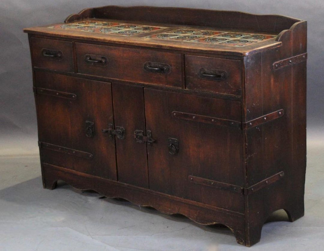 40658. Rare Monterey Sideboard With California Tiled Top - Etsy