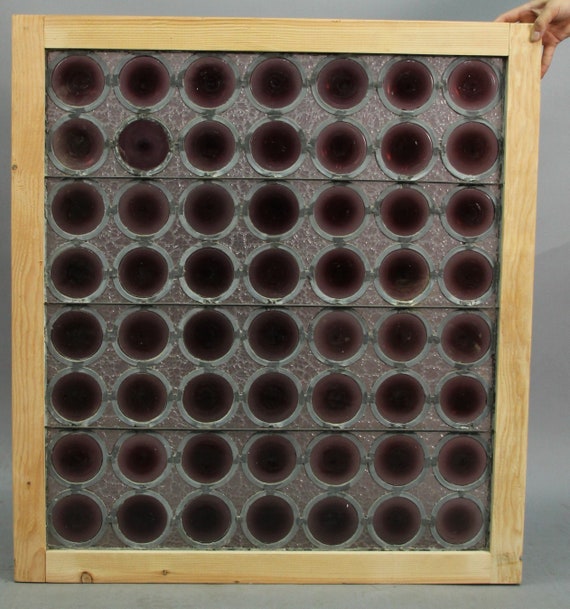 1920's Bottle Glass Panel | Etsy