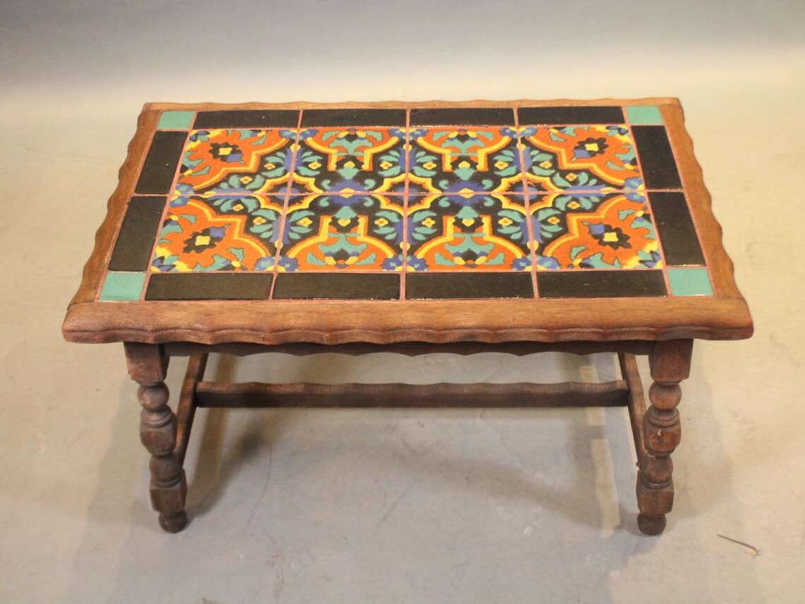 Spanish Revival Tile Coffee Table Circa 1920's - Etsy