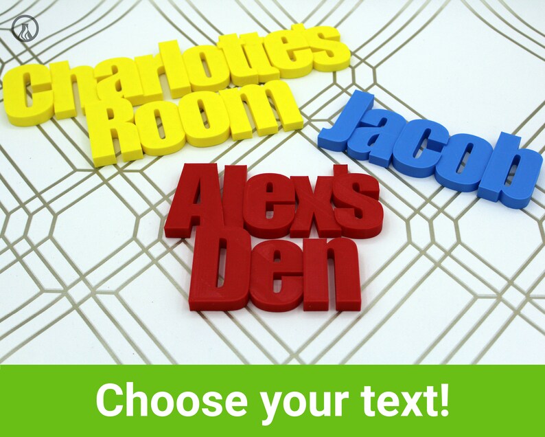 Personalised Large Door Sign 3D Printed Name Sign Wall - Etsy UK