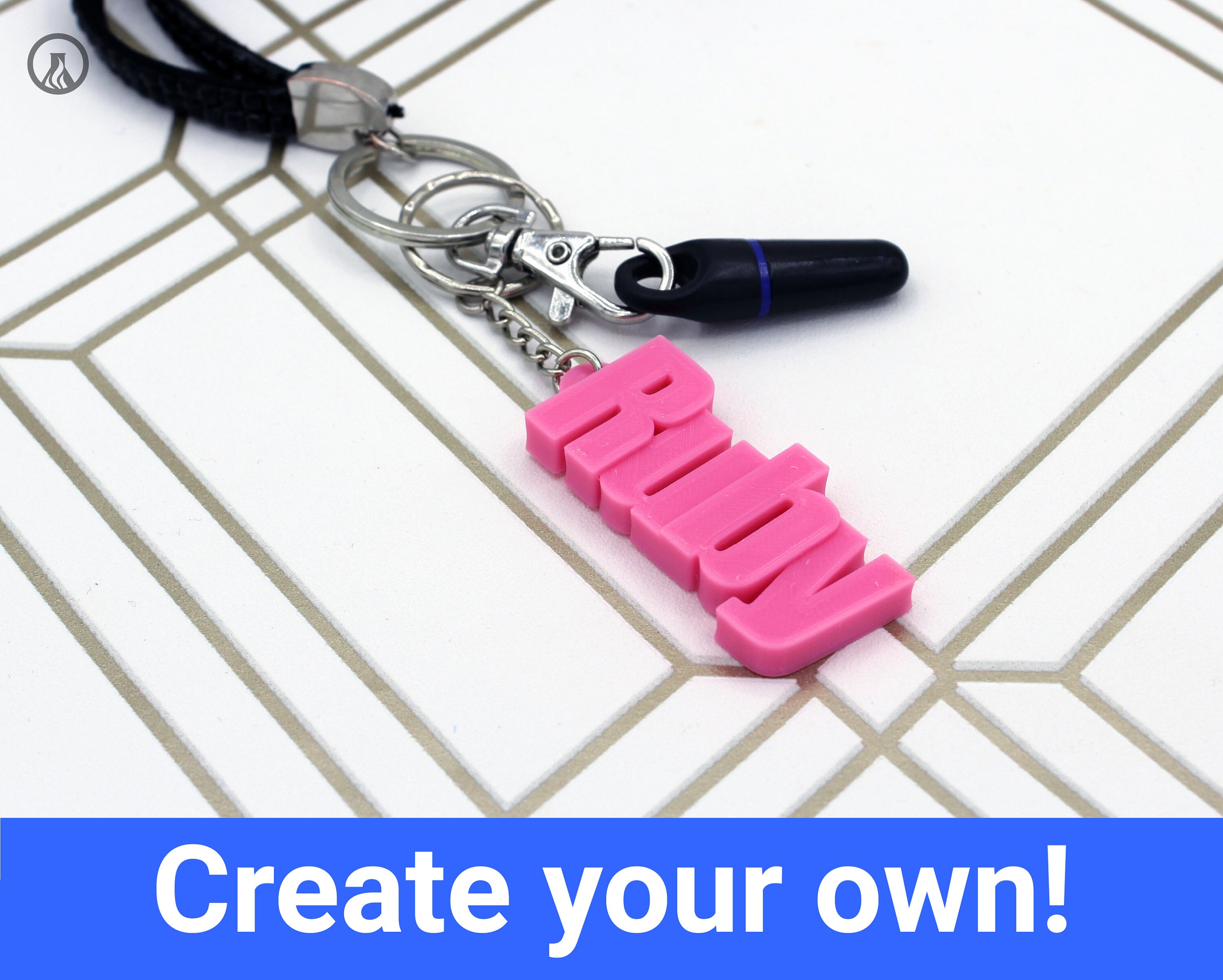 Unique Personalised Keyring 3D Printed Custom Name - Etsy UK