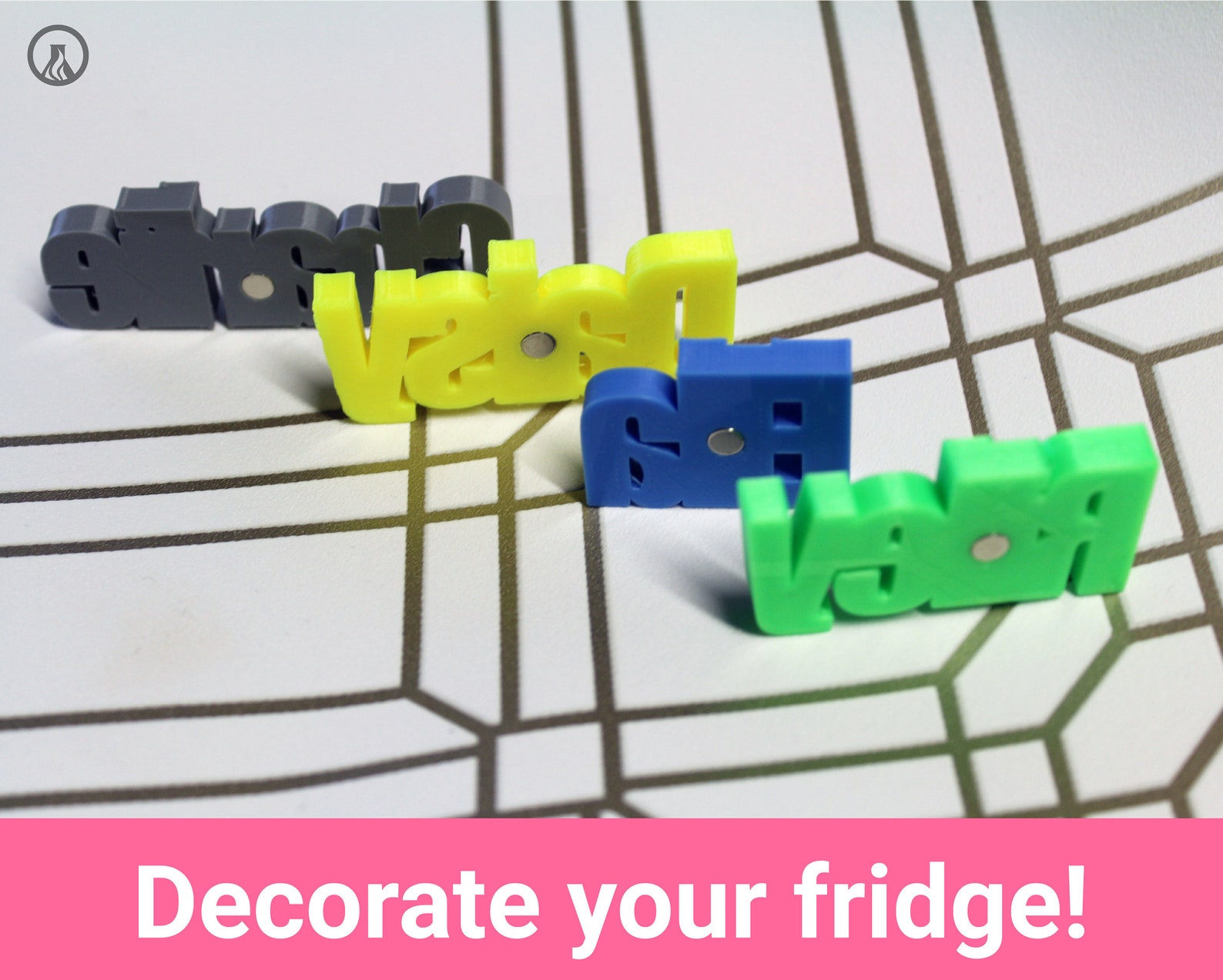 Personalised Fridge Magnet 3D Printed Custom Name - Etsy UK