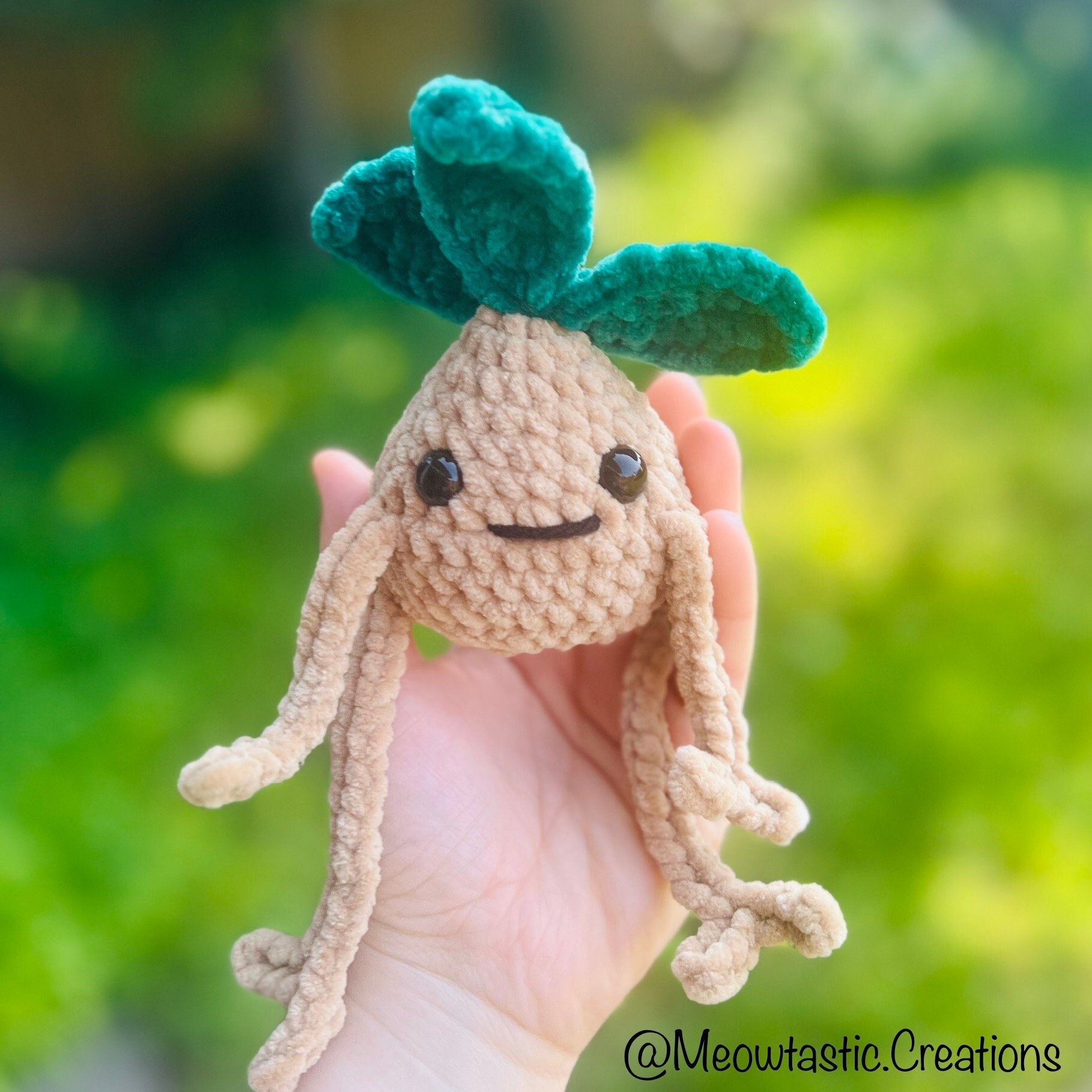 Mini Mandrake Fan Art Plushie Plant - Etsy