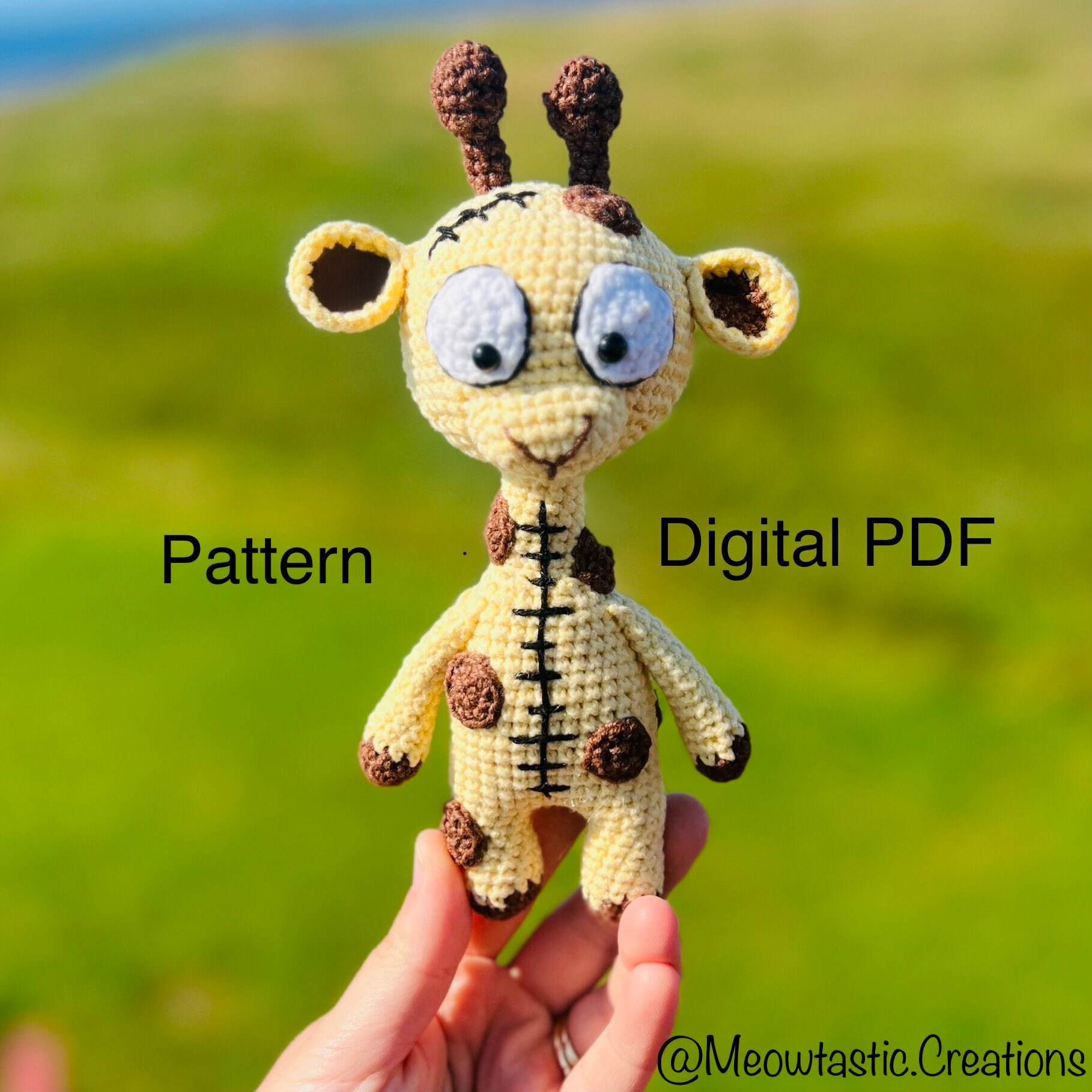 Zombiraffe Crochet Pattern, Amigurumi Tutorial , Pdf File, Zombie ...