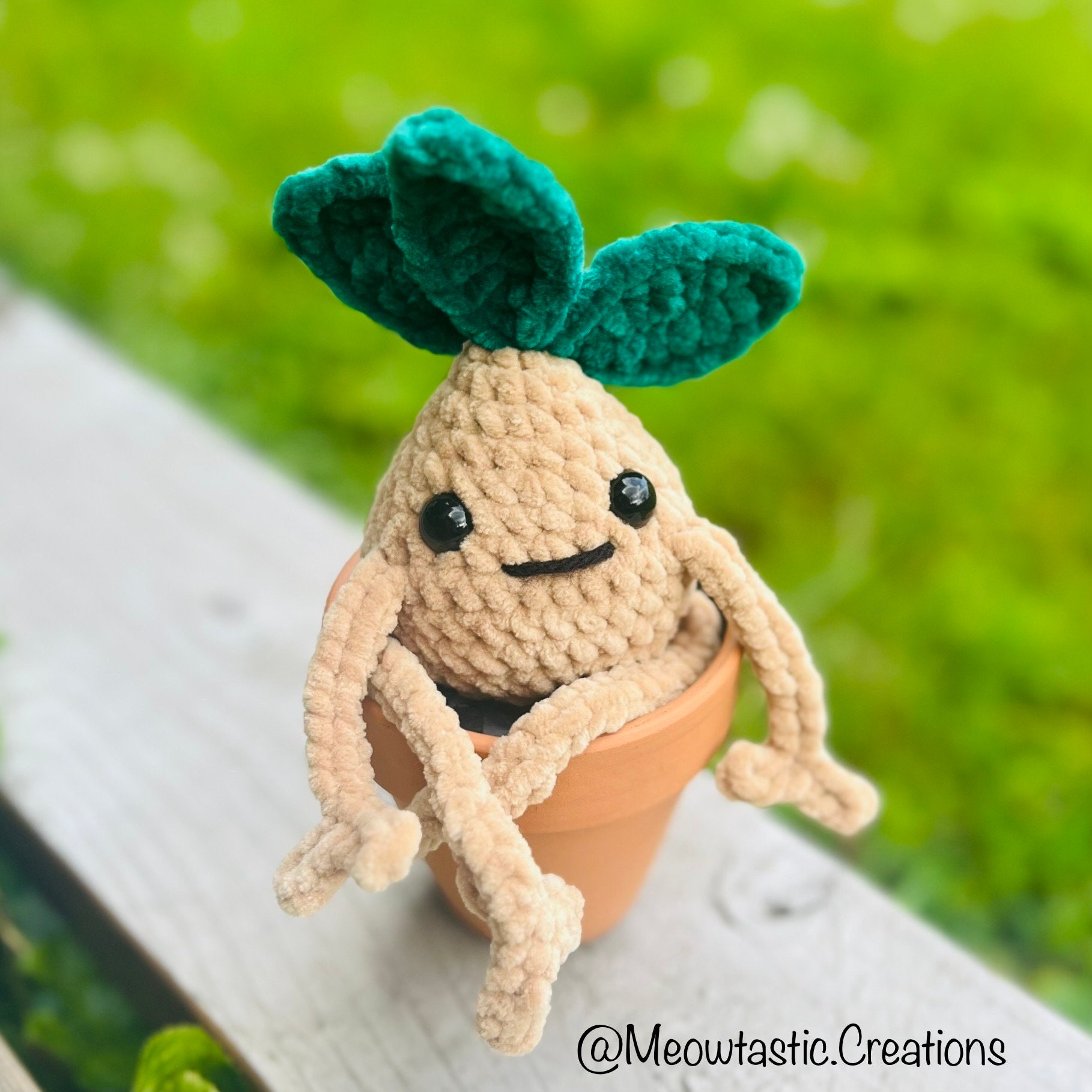 Mini Mandrake Fan Art Plushie Plant - Etsy