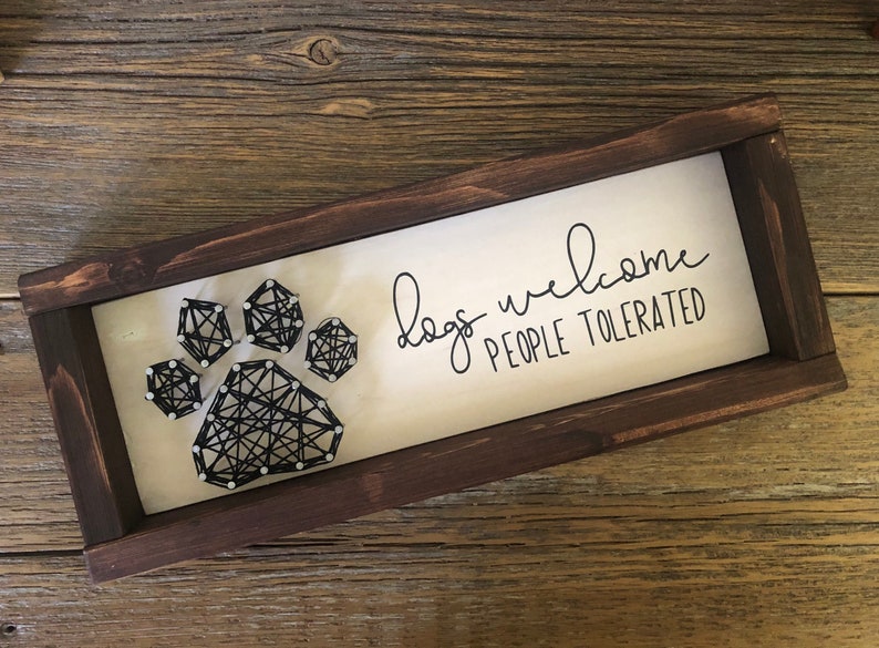 Dogs Welcome String Art Sign | Etsy