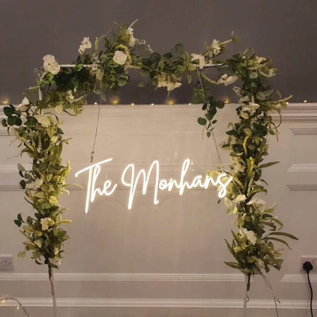 Neon Sign Wedding, Neon Lights, Neon Wedding Sign, Custom Led Sign ...