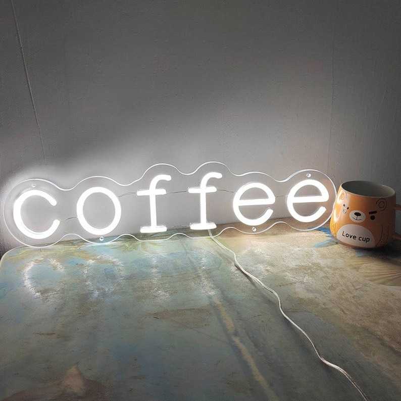 Coffee Neon Sign Coffee Bar Sign Neon Coffee Sign Coffee - Etsy