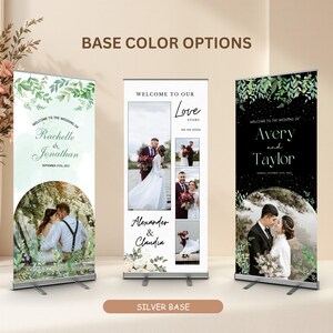 Custom Wedding Retractable Banner Stand INCLUDED With Full Color Print ...