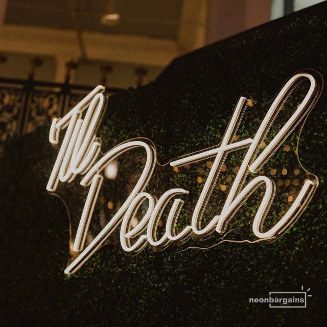 Til Death Neon Sign Custom Wedding Neon Sign Neon Sign | Etsy