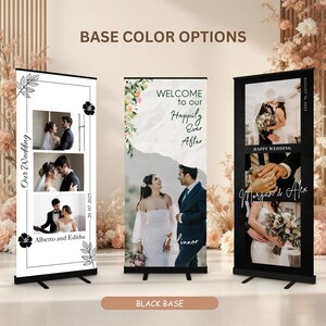 Custom Wedding Retractable Banner Stand INCLUDED With Full Color Print ...