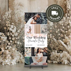 Custom Wedding Retractable Banner Stand INCLUDED With Full Color Print ...