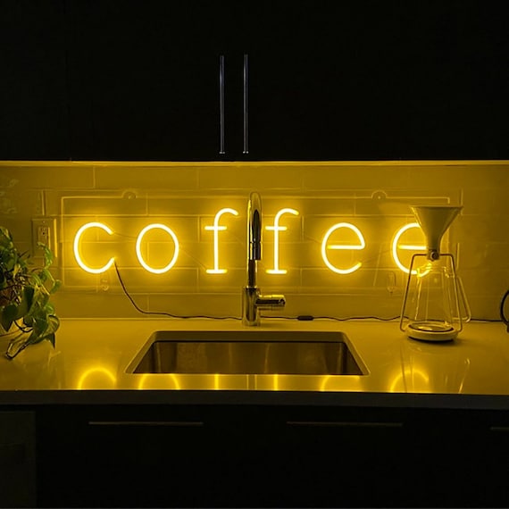Coffee Neon Sign Coffee Bar Sign Neon Coffee Sign Coffee - Etsy