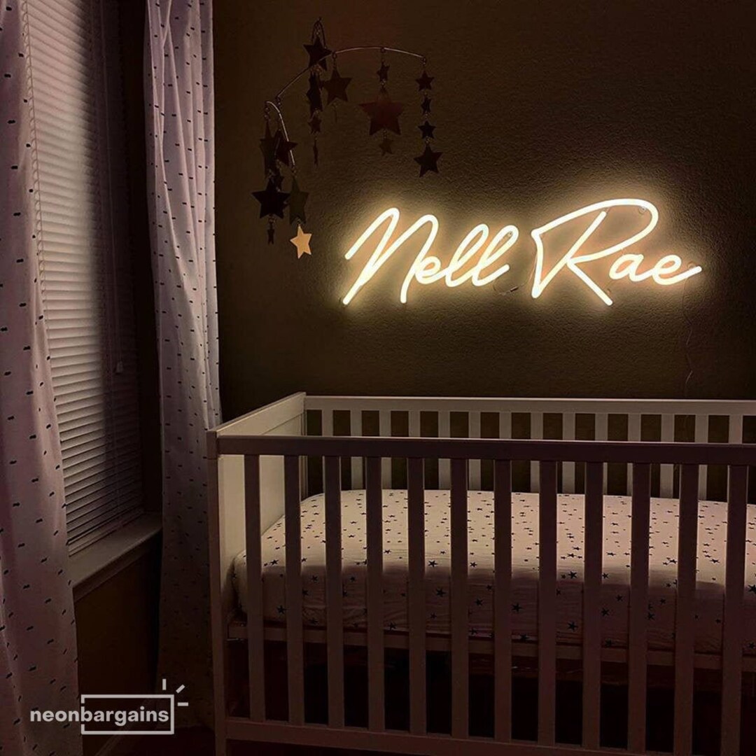 Name Sign for Nursery Boy, Nursery Name Sign Girl, Custom Neon Sign ...