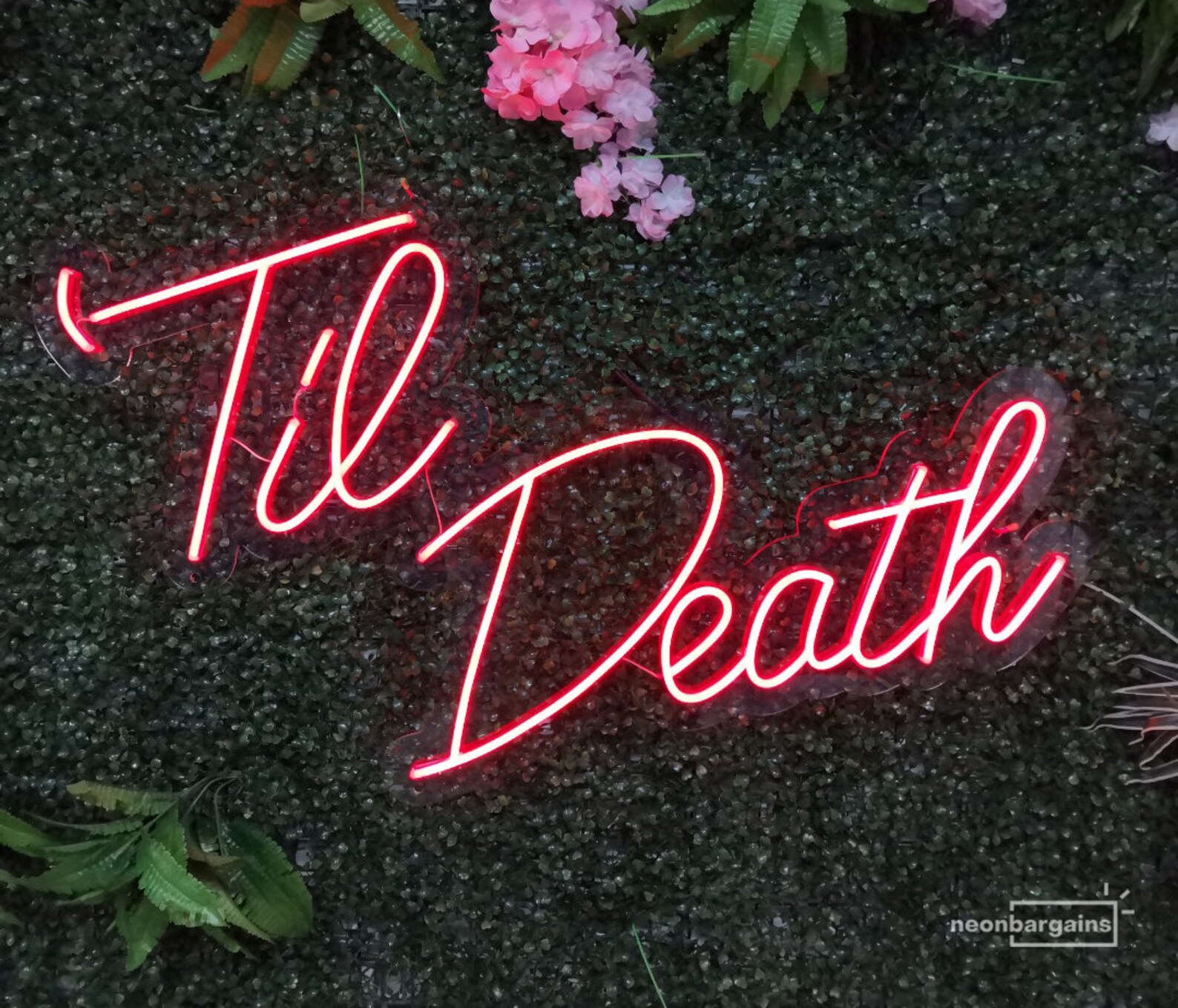 Til Death Neon Sign Custom Wedding Neon Sign Neon Sign | Etsy