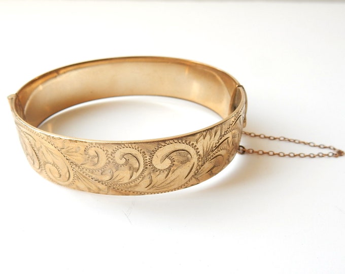 Vintage 9ct Rolled Gold Bracelet Bangle - Etsy