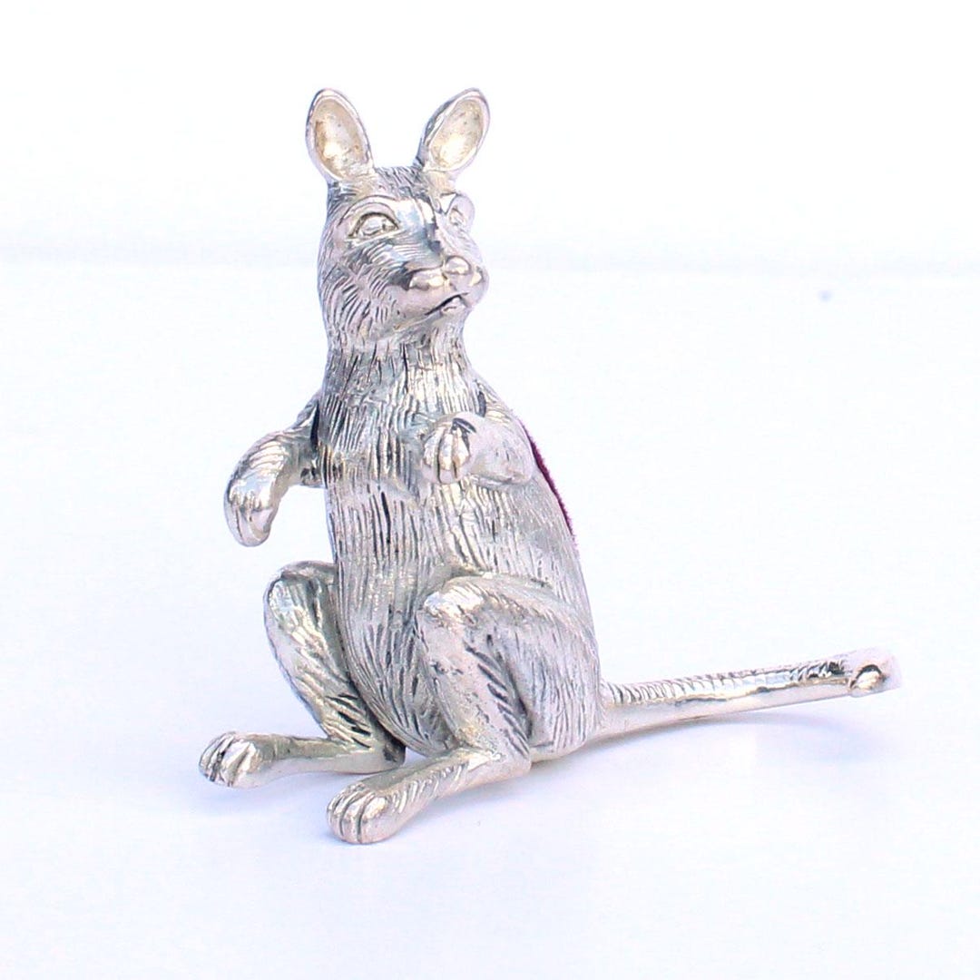Sterling Silver Kangaroo Pin Cushion Sewing Accessory Thimble - Etsy