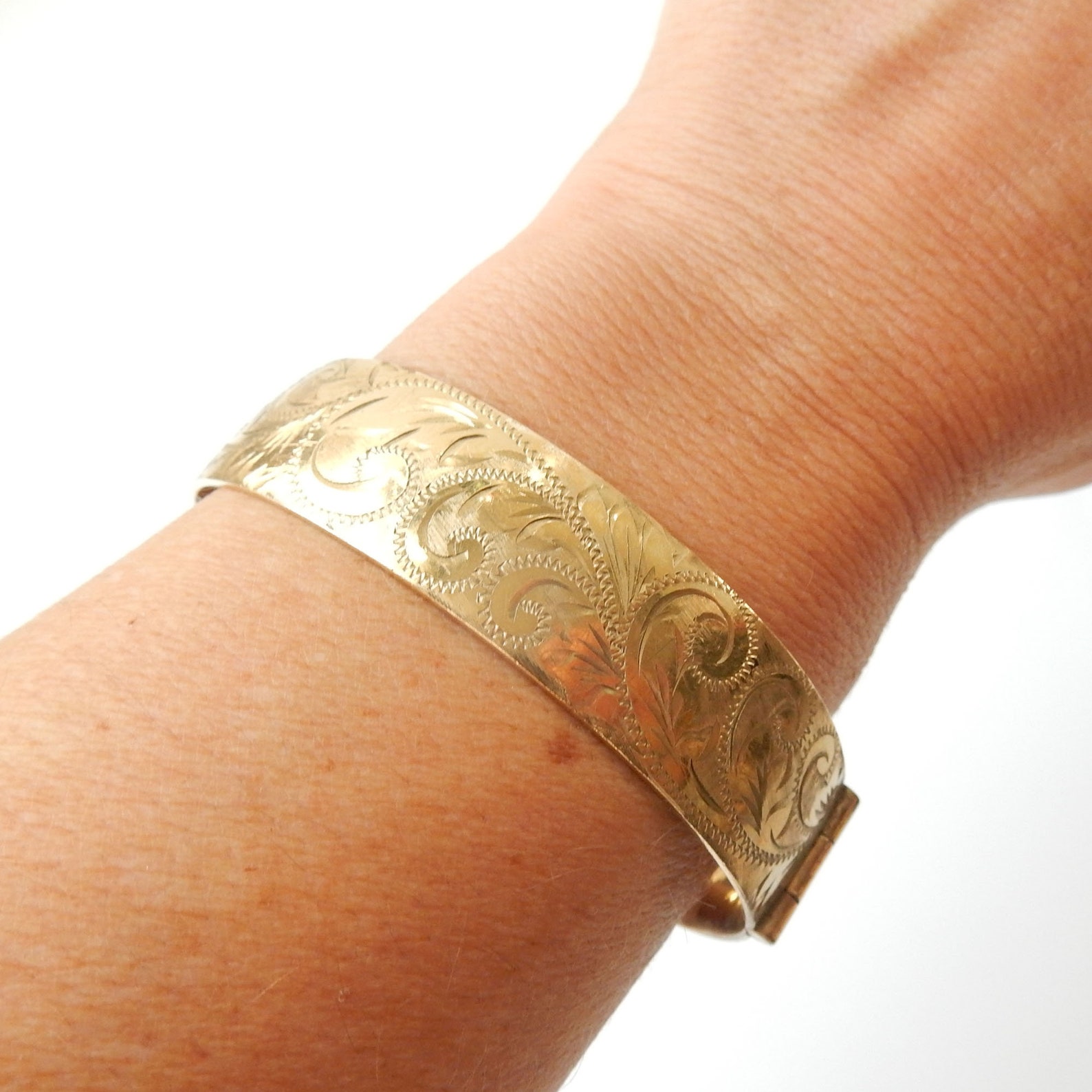 Vintage 9ct Rolled Gold Bracelet Bangle - Etsy
