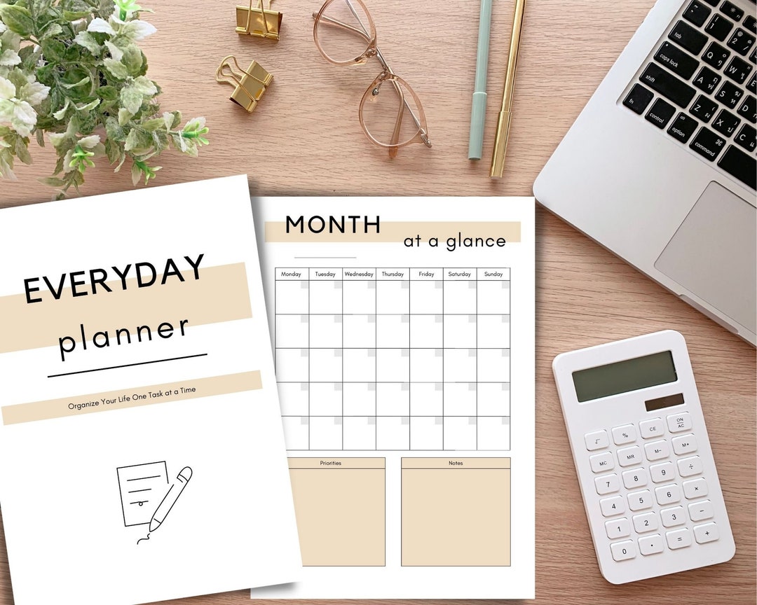 Weekly Planner Set Printable Planner Daily Schedule - Etsy