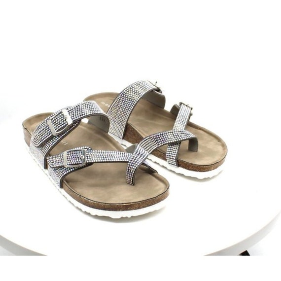 Madden Girl Bryceee Footbed Sandals Size 5 Etsy