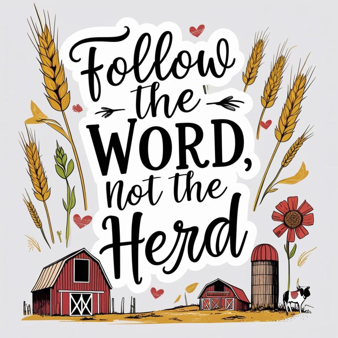 Follow the Word Not the Herd - Etsy