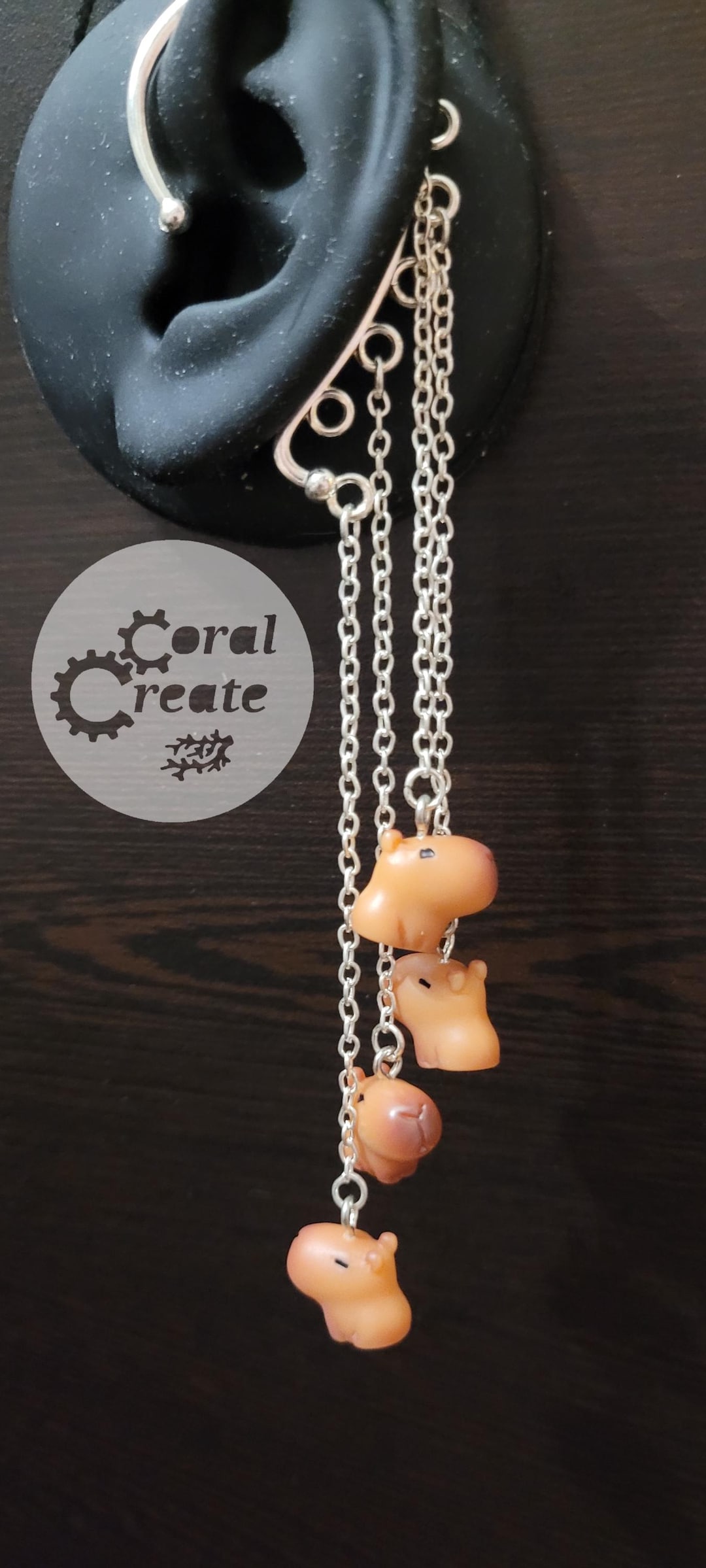 Ear Cuff: Capybara Chill Cute Capy Funny Quirky Silly Sleepy - Etsy