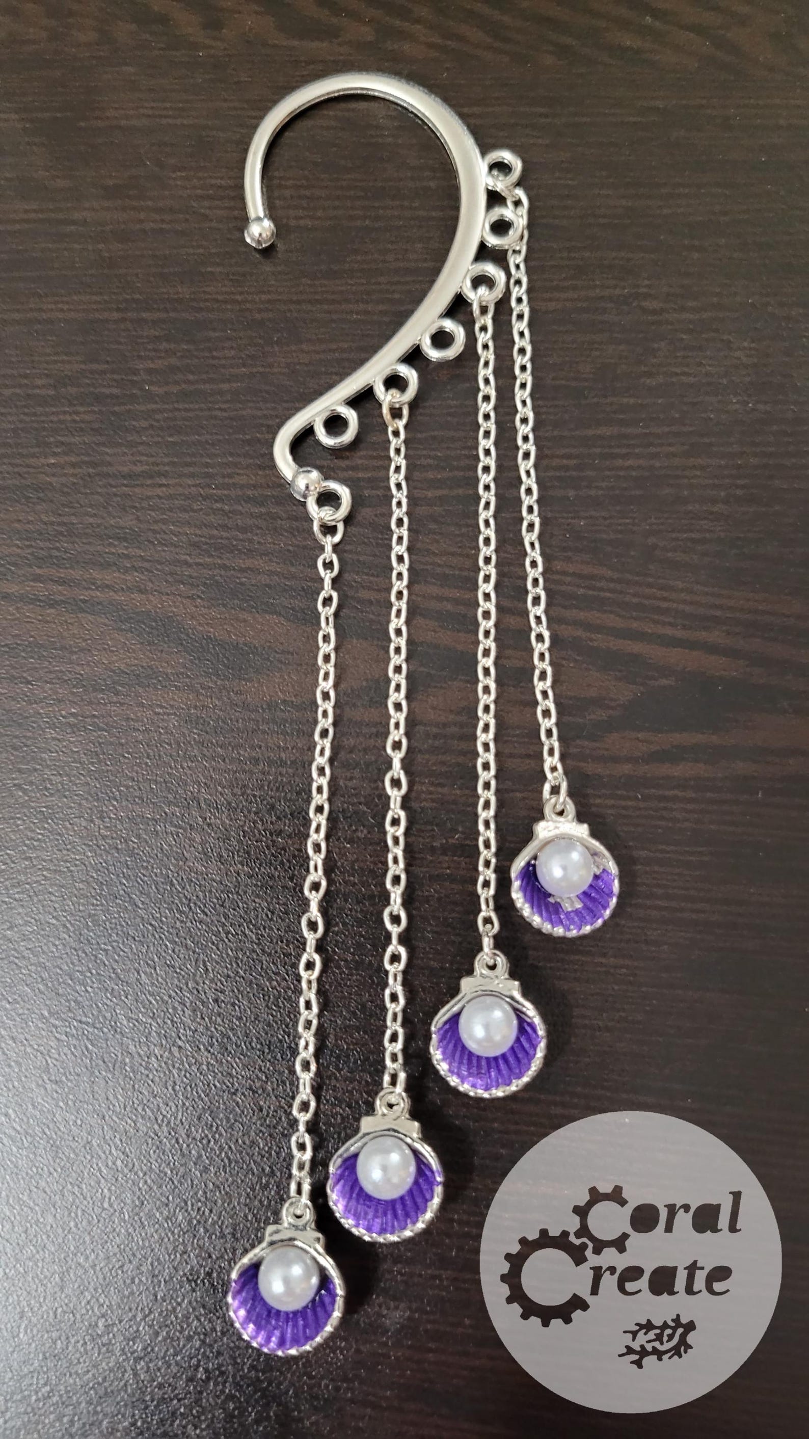 Ear Cuff: Shells. Beach Sea Ocean Clam Shell Pearl Oyster - Etsy