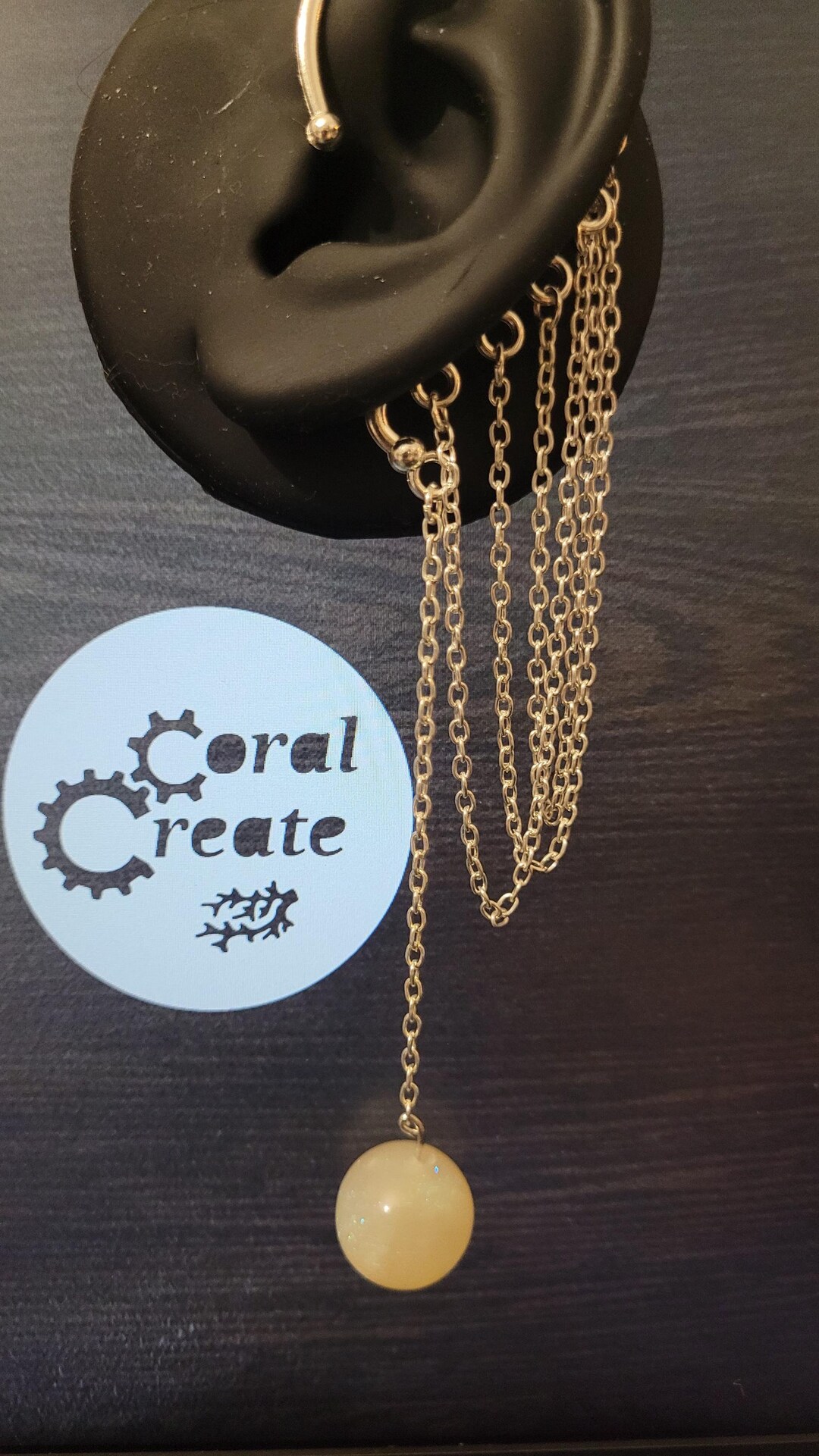 Ear Cuff: Magic Orb. Fantasy Fiction Simple Style - Etsy