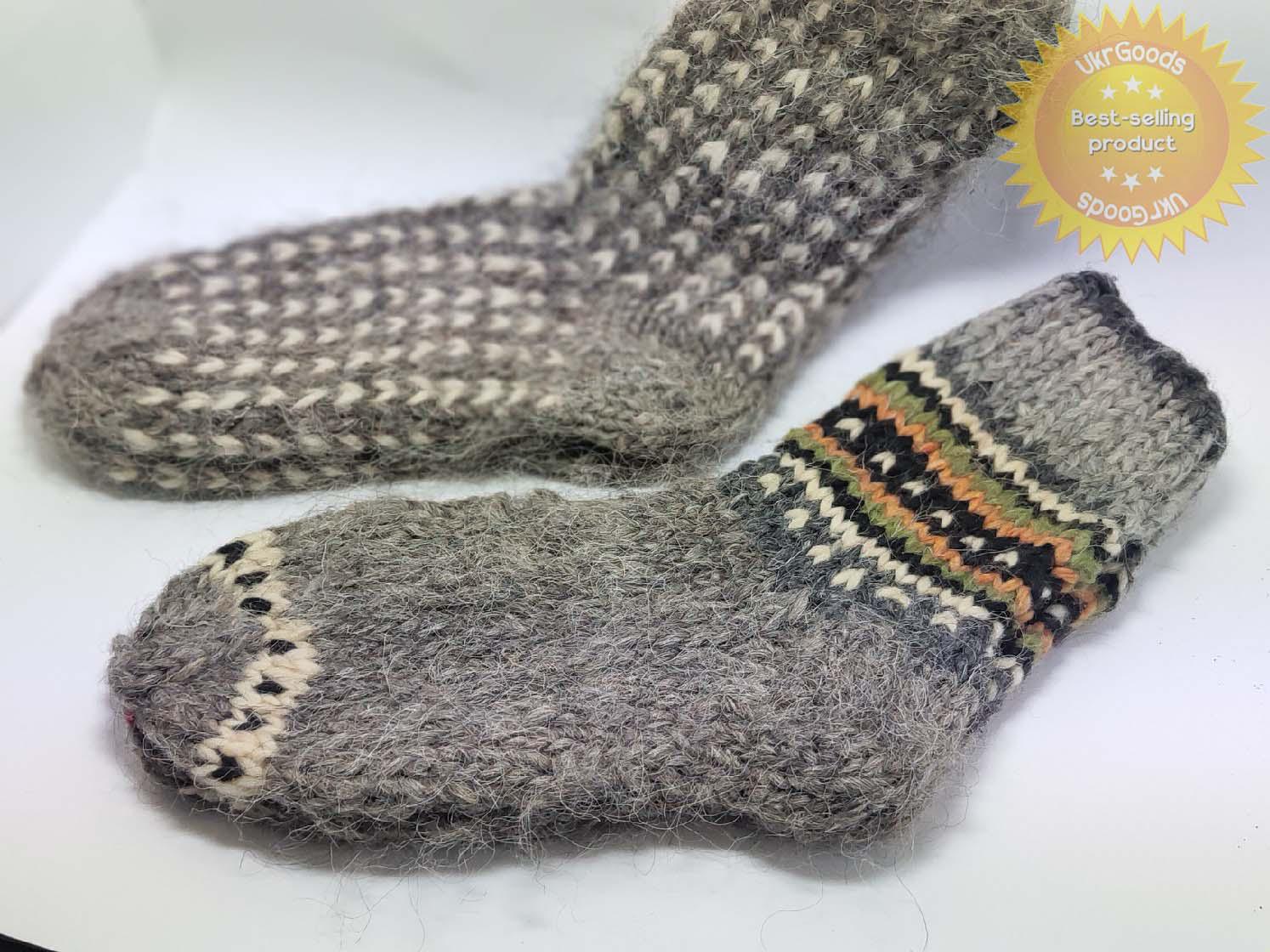 Rare Sheep's Wool Socks Natural Warm Handmade Casual All Sizes New #2 ...