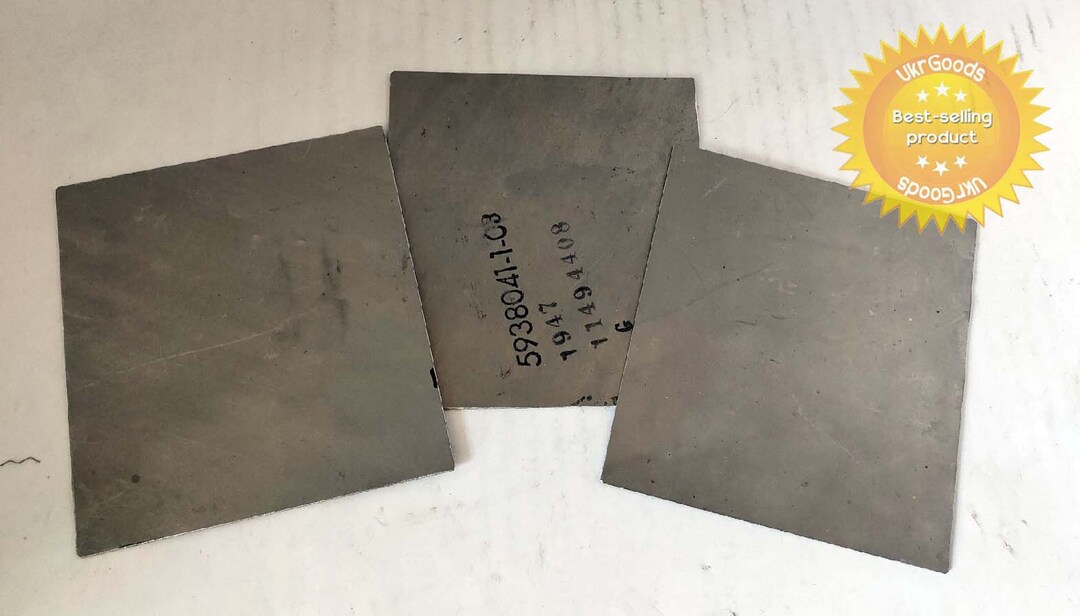3 Pcs Titanium Bulletproof Plates for Body Armor 105115 Mm Thick 1.2 Mm ...
