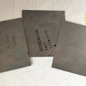 3 Pcs Titanium Bulletproof Plates for Body Armor 105115 Mm Thick 1.2 Mm ...