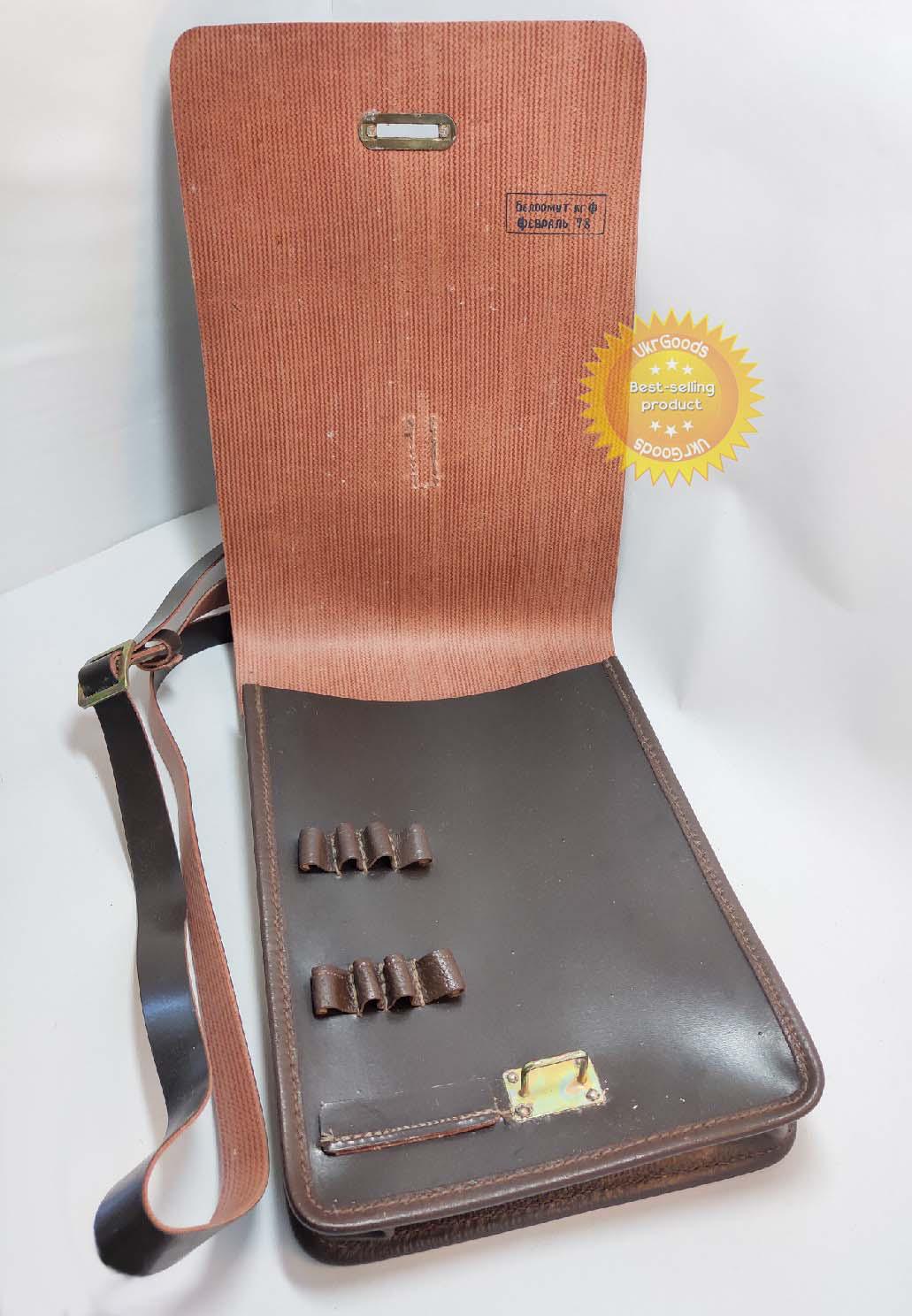 Soviet USSR Army 1978 Military Sergeants Field Faux Leather Bag Tablet ...