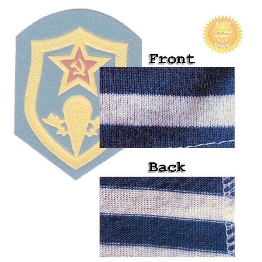 Dark Blue Long Sleeve Ukrainian Navy Telnyashka Military Striped T ...