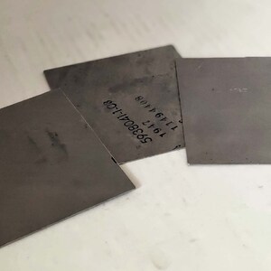 3 Pcs Titanium Bulletproof Plates for Body Armor 105115 Mm Thick 1.2 Mm ...