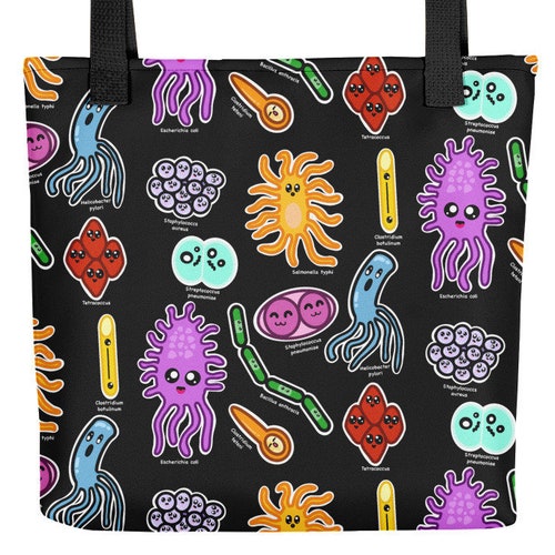 Types of Bacteria Tote Bag Microbiology Biology Gifts - Etsy