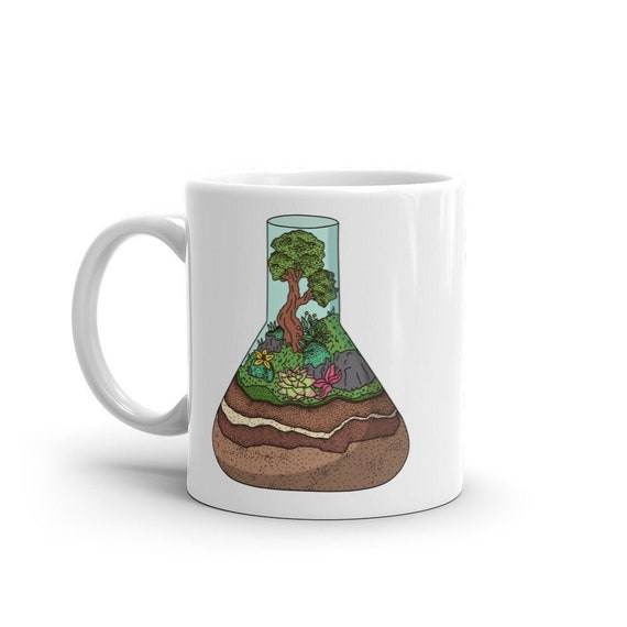 Erlenmeyer Flask Terrarium Mug Chemistry Gifts Graduation - Etsy