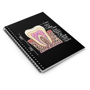 Tooth Diagram A5 Spiral Notebook Ruled Line Dentist Gifts - Etsy