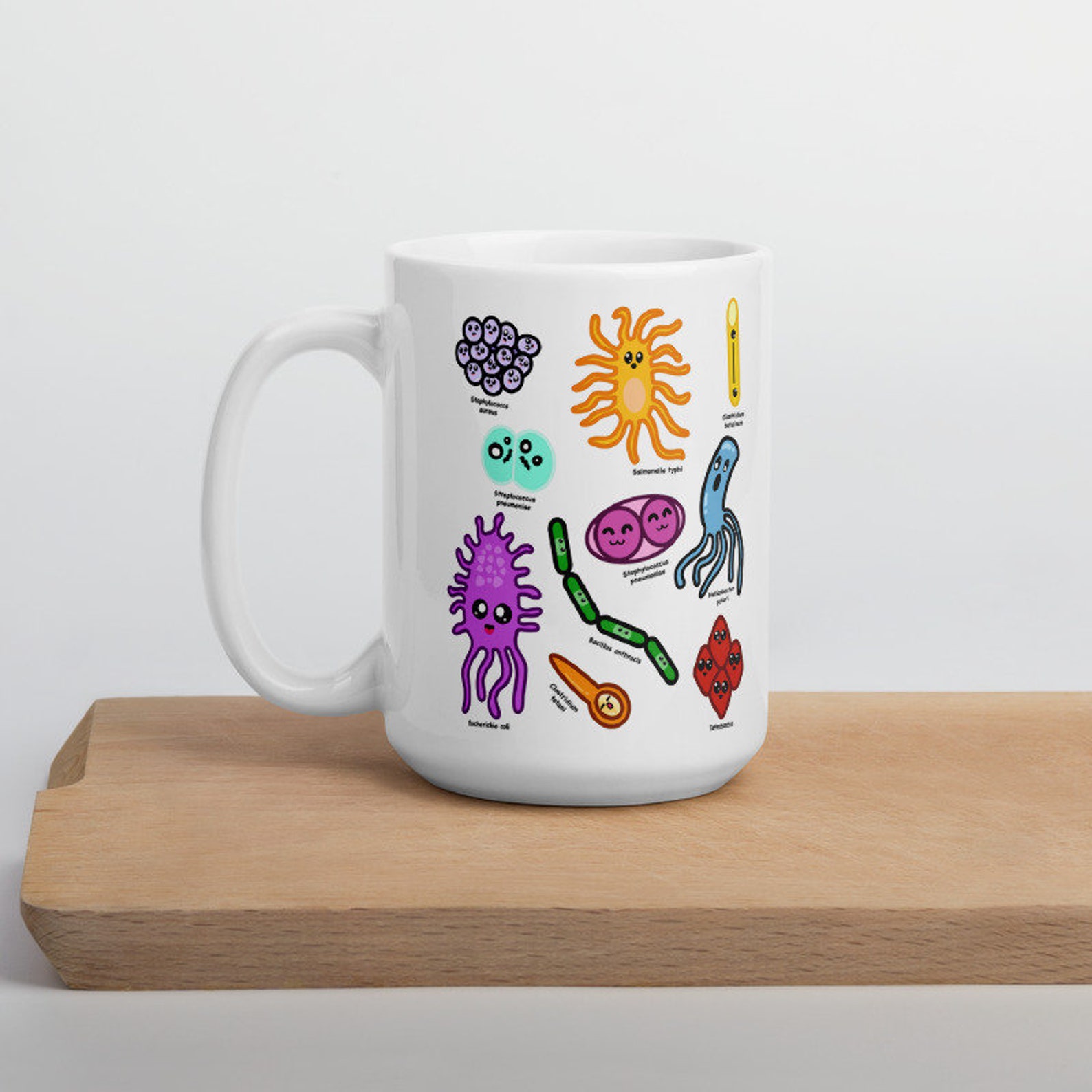 Types of Bacteria Mug Microbiology Biology Gifts Graduation - Etsy