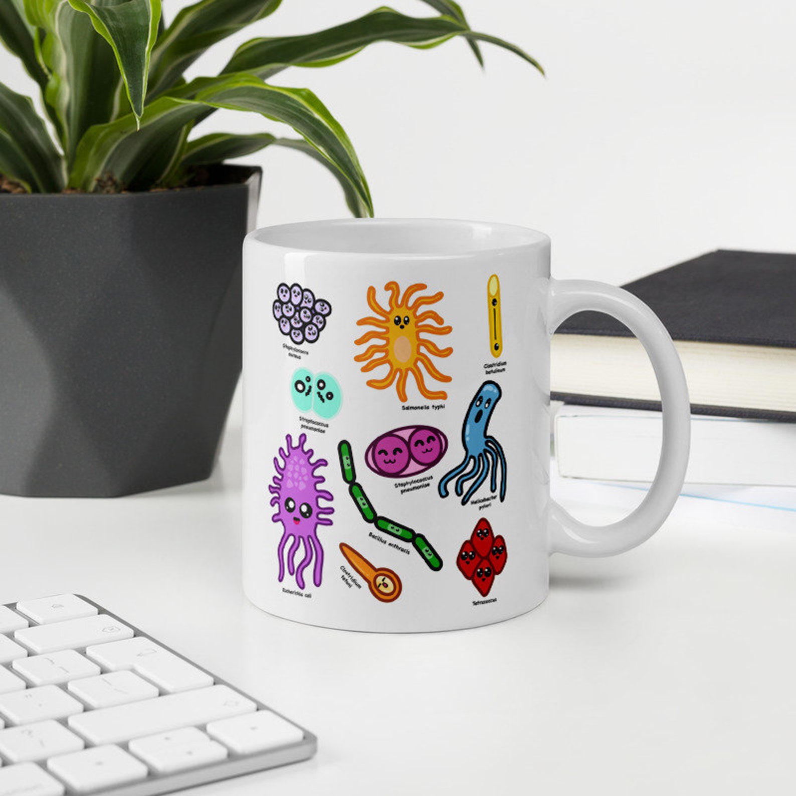 Types of Bacteria Mug Microbiology Biology Gifts Graduation - Etsy