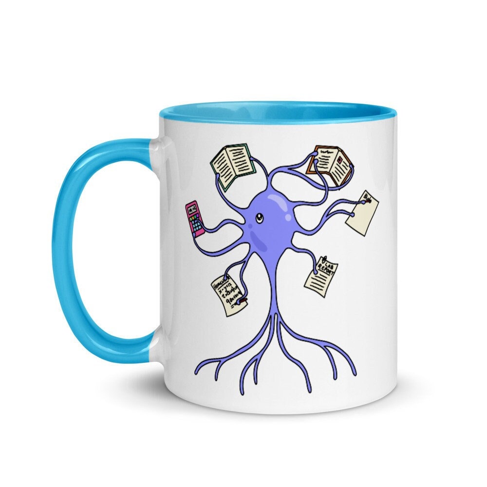 Smart Neuron Color Mug, Neuroscience, Graduation Gift, Neurology Gifts ...